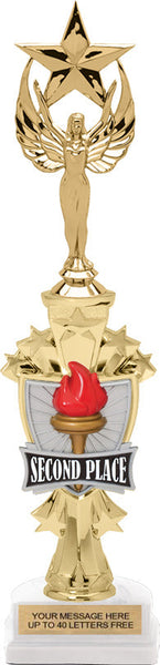 2nd Place Shooting Star Sport Riser Trophy [TMSSTR14-2ND] – Awards Depot