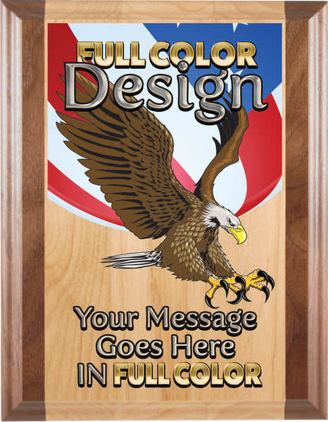 Alder Plus Full Color Plaque- 9x12 inch [PJAW-912-FC] – Awards Depot