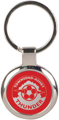 Round Key Ring- Red [KCRD097-RED] – Awards Depot