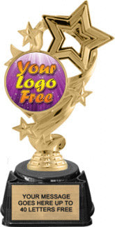 Four-Star Custom Insert Trophy on Synthetic Regal Base [TXRGi-C49 ...