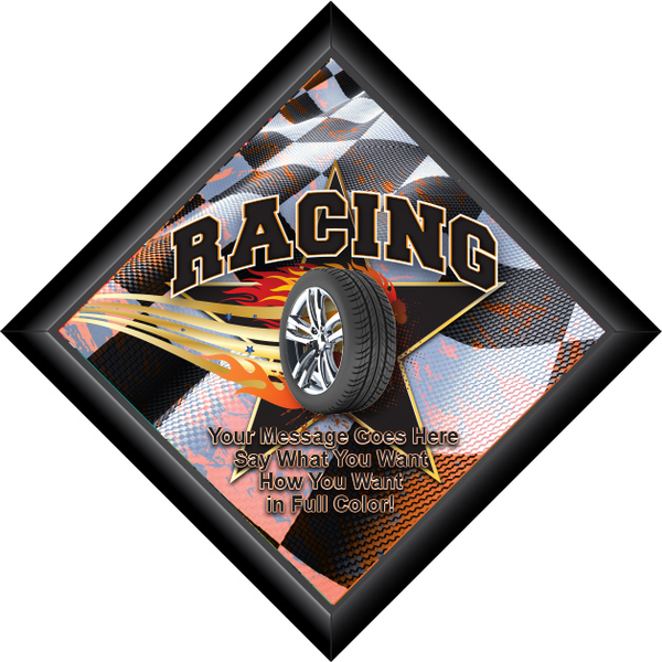 Diamond Plaque- Racing [PFCDIA-14-RC] – Awards Depot