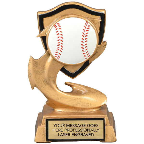 Baseball Electric Flame Resin Sculpture Trophy [RPEF6-BS] – Awards Depot