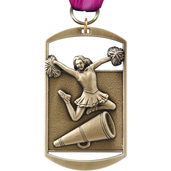 Cheer Dog Tag Medal [M275DT-CH] – Awards Depot